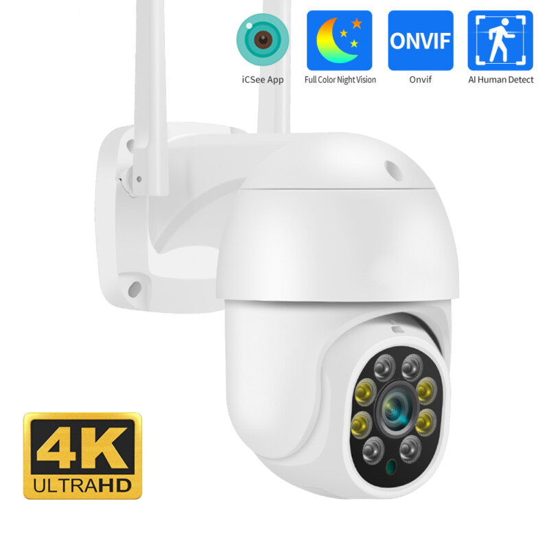 8MP 4K WIFI PTZ IP Security Surveillance Camera | Professional ...