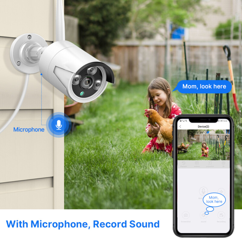2K Wireless Security Camera System with 1TB Hard Drive and10 Channel ...