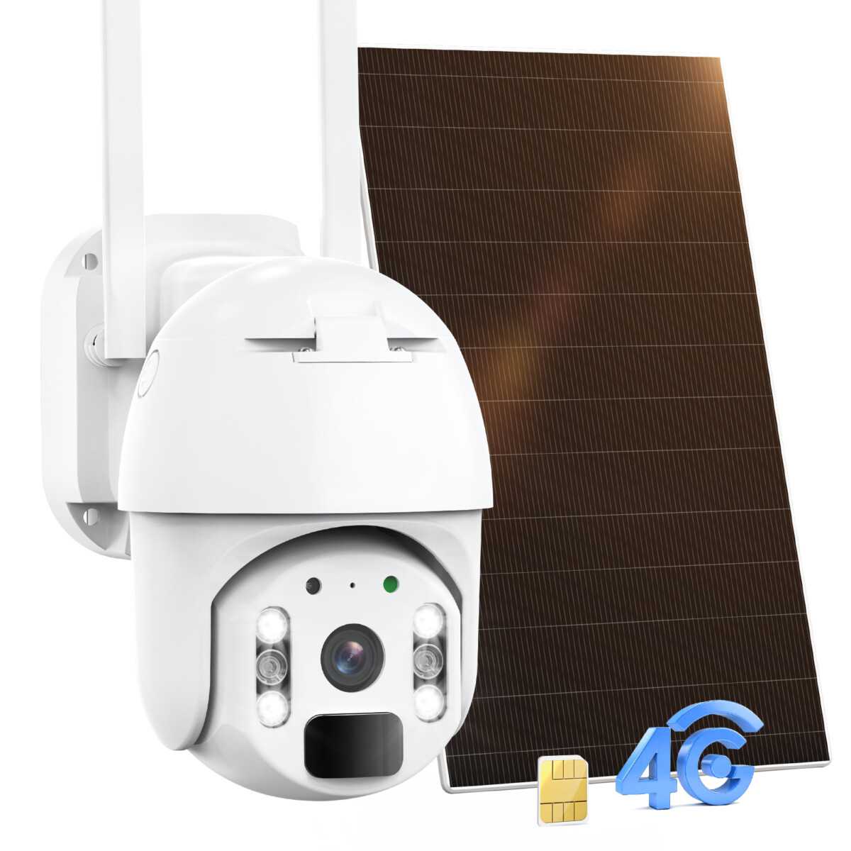 1080P Wifi 10W Solar Panel PTZ Security Camera | Professional ...