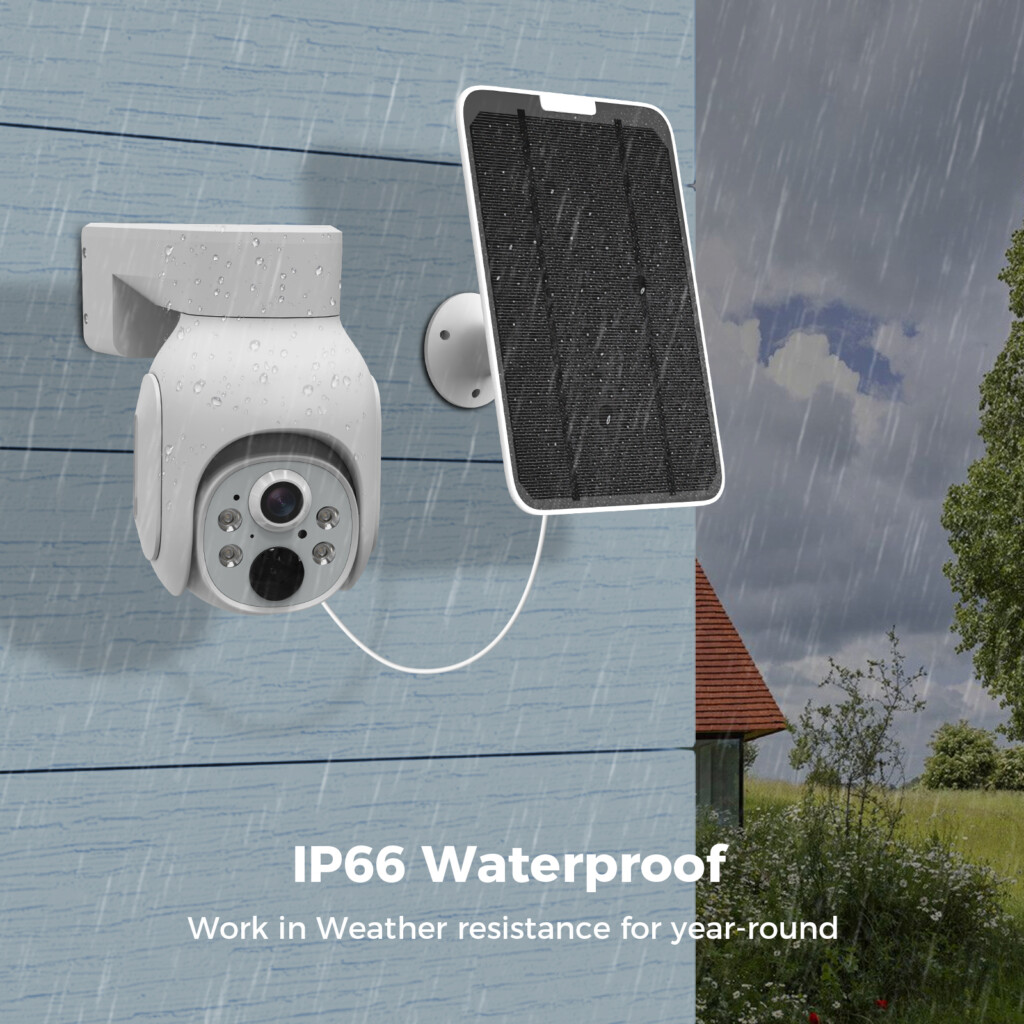 1080P Wifi 3W Solar Panel PTZ Security Camera | Professional industrial ...